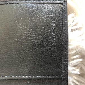 Samsonite | Bags | Samsonite Black Leather Wallet | Poshmark